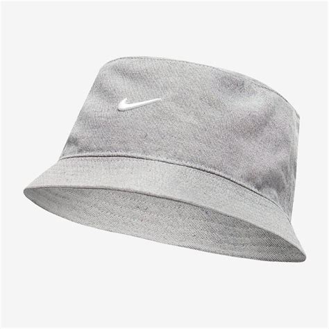 Nike Sportswear Bucket Hat Smoke Greywhite Headwear Mens Clothing
