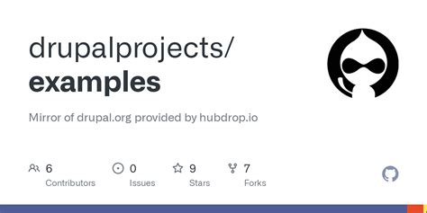 Github Drupalprojectsexamples Mirror Of Provided By