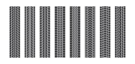 Tire Tread Patterns Royalty Free Vector Image VectorStock