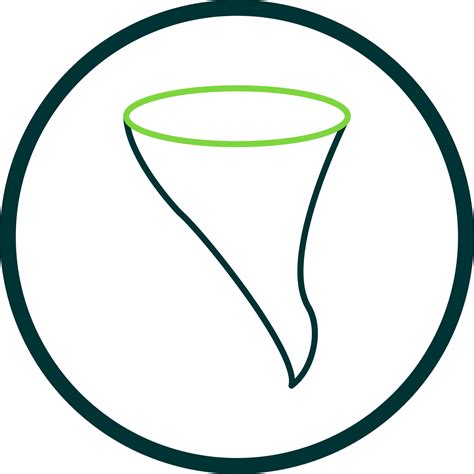 Tornado Line Circle Icon 42824666 Vector Art At Vecteezy