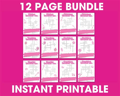 Lab Week Crossword Puzzle Bundle The Lab Is Everything Themed Lab
