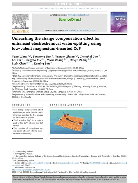 Pdf Unleashing The Charge Compensation Effect For Enhanced