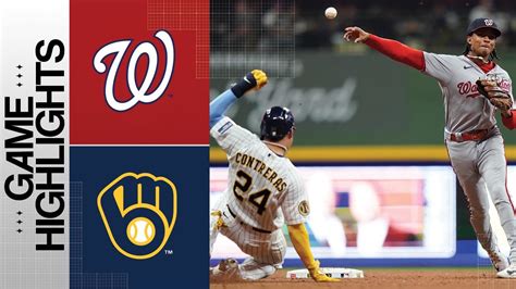 Nationals Vs Brewers Game Highlights 91623 Mlb Highlights Youtube