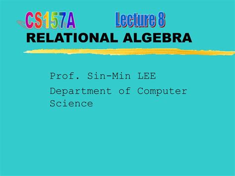 Ppt Relational Algebra Powerpoint Presentation Free Download Id