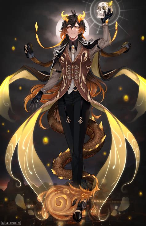 Zhongli Genshin Impact Image By Leflayart Zerochan Anime Image Board