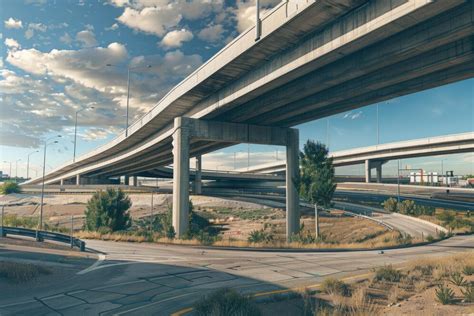 Modern Elevated Highway Overpass In South Denver With Intricate Design Premium Ai Generated Image Modern Elevated Highway Overpass In South Denver With Intricate Design Premium Ai Generated Image