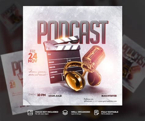 Premium Psd Podcast Guest Introduction Instagram Post Template