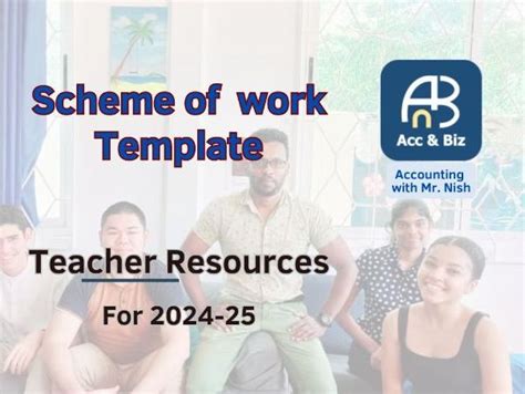 editable sample scheme of work 2024 25 for teachers teaching resources