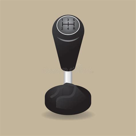 Gear Shift Diagram Vector Illustration Decorative Design Stock Vector