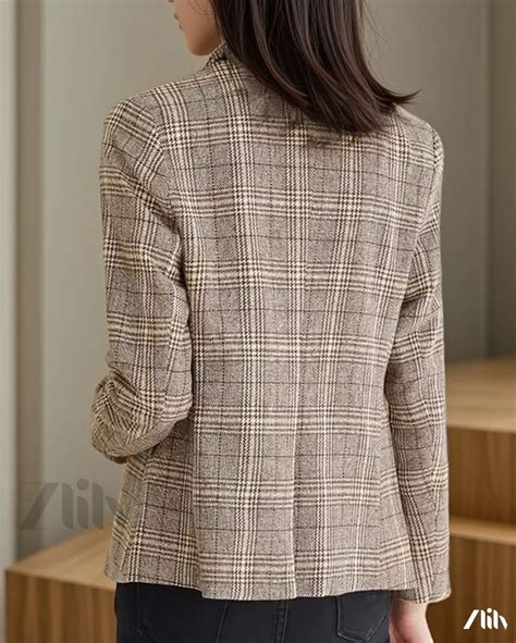 Zlily Stylish Plaid Slim Fit Blazers For Women ในปี 2024