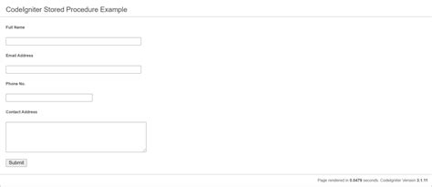 Call Stored Procedure Using Codeigniter Roy Tutorials