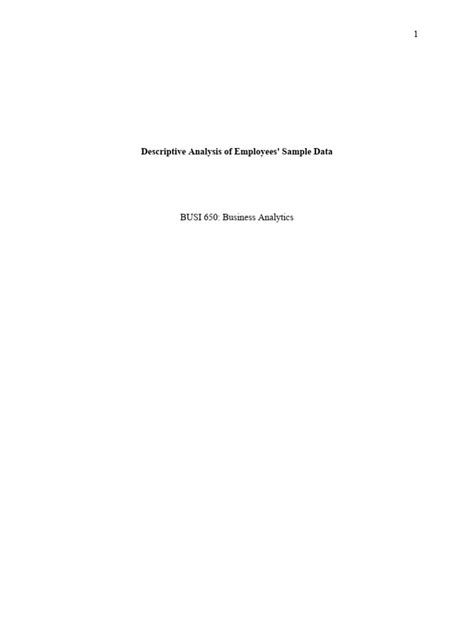 Draft Assignment 1 Report Pdf Variance Mean