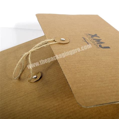 Corrugated Cardboard File Document Package Box With Plastic Handle