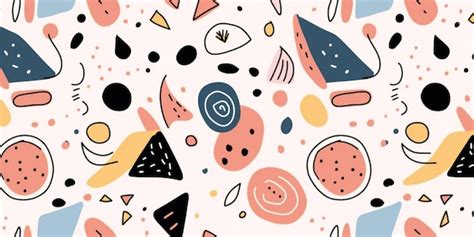 Premium Ai Image Vector Hand Drawn Abstract Doodle Pattern