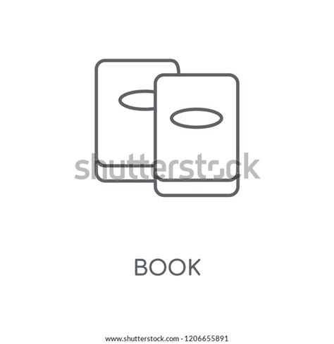 Book Linear Icon Book Concept Stroke Stock Vector Royalty Free