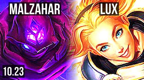 Malzahar Vs Lux Mid 7113 33m Mastery 1600 Games Dominating