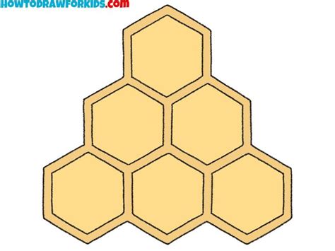 In This Lesson Youll Use Straight Lines And Hexagonal Shapes To Learn How To Draw Honeycombs
