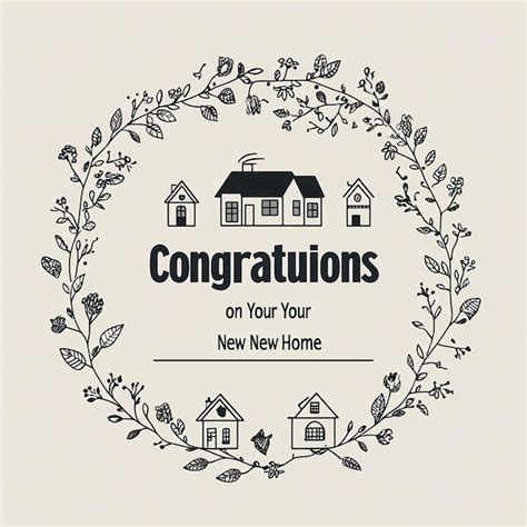 Doodle House Congratulations On Your New Home Banner Premium Ai