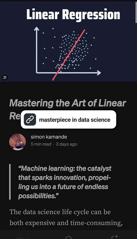Simon Ngugi On Linkedin Linearregression Datascience Datascientist Machinelearning