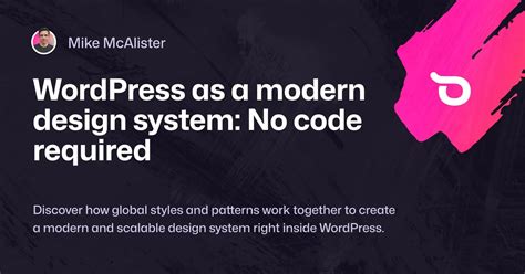 wordpress as a modern design system no code required ollie wordpress