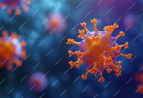 Premium Photo Detailed Visualization Of The Virus Particle Highlighting Spike Proteins And