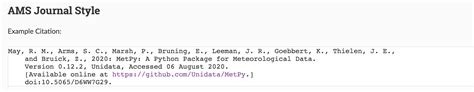 Citing Metpy In Ams V50 Latex Template · Issue 1594 · Unidatametpy