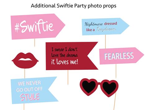 Printable Taylor Swift Photo Booth Props Taylor Swift Eras Etsy Portugal