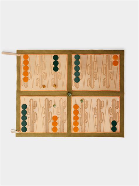 Green Wood And Leather Backgammon Board By Nick Plant Abask Uk