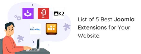 list of 5 best joomla extensions for your website