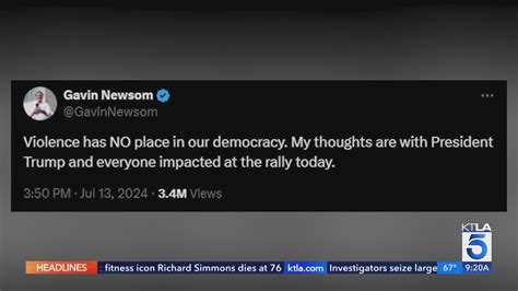 California Politicians React To Trump Assassination Attempt Ktla