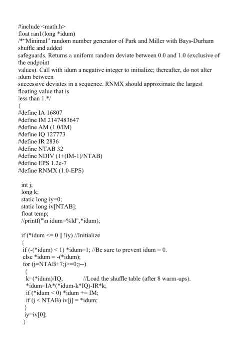 Solved The C Version Is Below Include Float Chegg