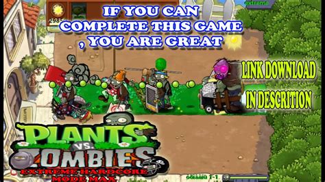 Pvz Extreme Hardcore Link On Description Plants Vs Zombies Youtube