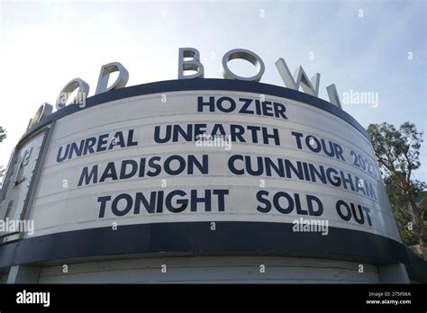 Los Angeles California Usa 4th November 2023 Singermusician Hozier