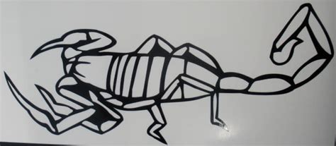 Insect Scorpion Black Vinyl Cut Decalsticker The Art Of Stickers