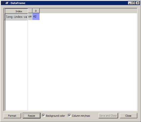 Dataframe Viewer Resizes The Index Column Wrongly · Issue 7629