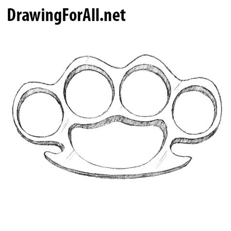 How To Draw Brass Knuckles