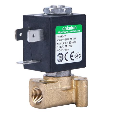 cnkalun kl f2 brass normal closed ac240v 2 ways solenoid valve