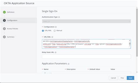 Step 2 Configure Okta Application Source In Vmware Identity Manager Okta Classic Engine