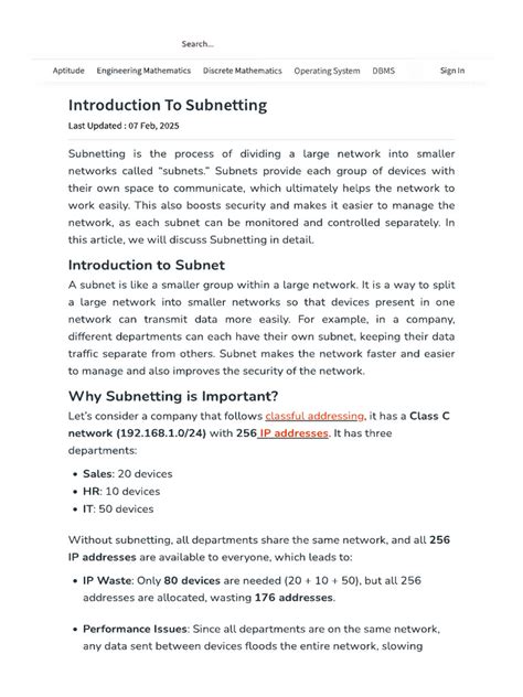 Sub Netting Pdf