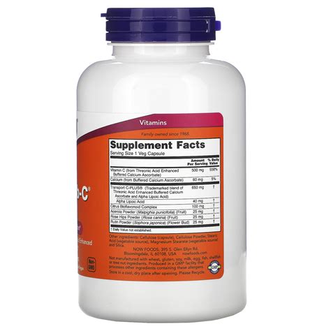 Now Foods, AlphaSorb-C 500, 180 Veg Capsules - iHerb
