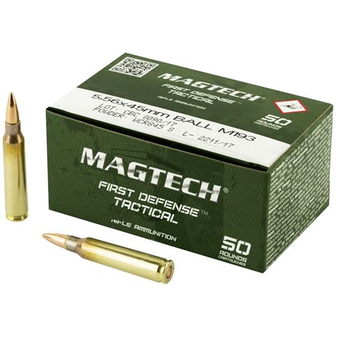 Rtg Parts Magtech Ammunition 556nato 55gr Ball M193 Fmj 50rd Box 5