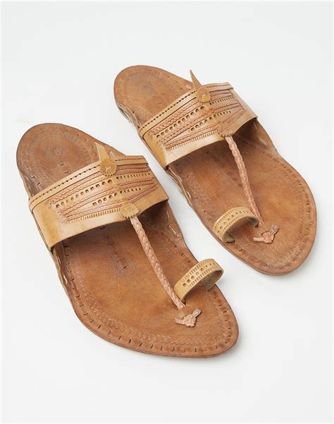 Brown Leather Kolhapuri Chappal