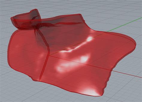self intersecting surfaces on medical brace 3d scan grasshopper