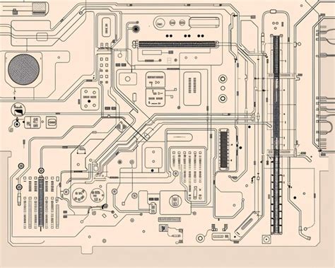 Premium Photo Electronic Circuit Board Blueprint