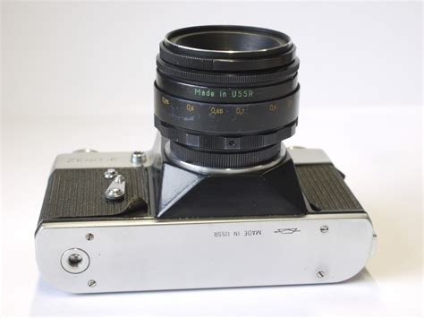 Zenit E 35mm Selenium Metered Slr Chrome 58mm F2 Helios 44 2 M42