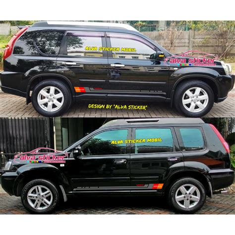 Jual New Sticker Xtrail Stiker X Trail List Body Stiker Mobil Nissan