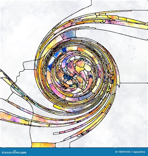 Mind Swirl Stock Illustration Illustration Of Face 180591205