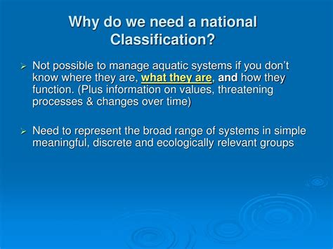 Ppt Australian National Aquatic Ecosystem Anae Classification