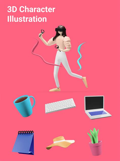 Midjourney 3d趣味人物插图模型blender 三维模型 Ai宇宙吧