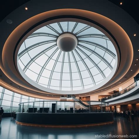 Modern Dome Exhibiting Structural System Stable Diffusion Online